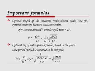 inventory control for construction | PPT