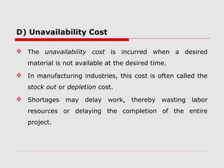 inventory control for construction | PPT