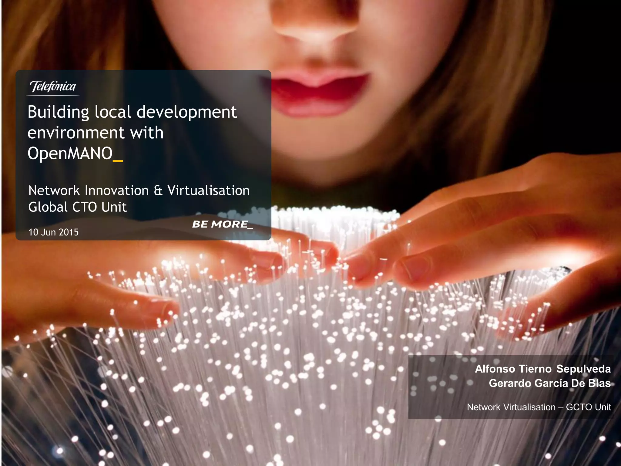 5. hands on - building local development environment with Open Mano | PPT