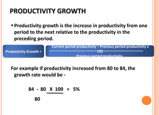 5. productivity | PPT
