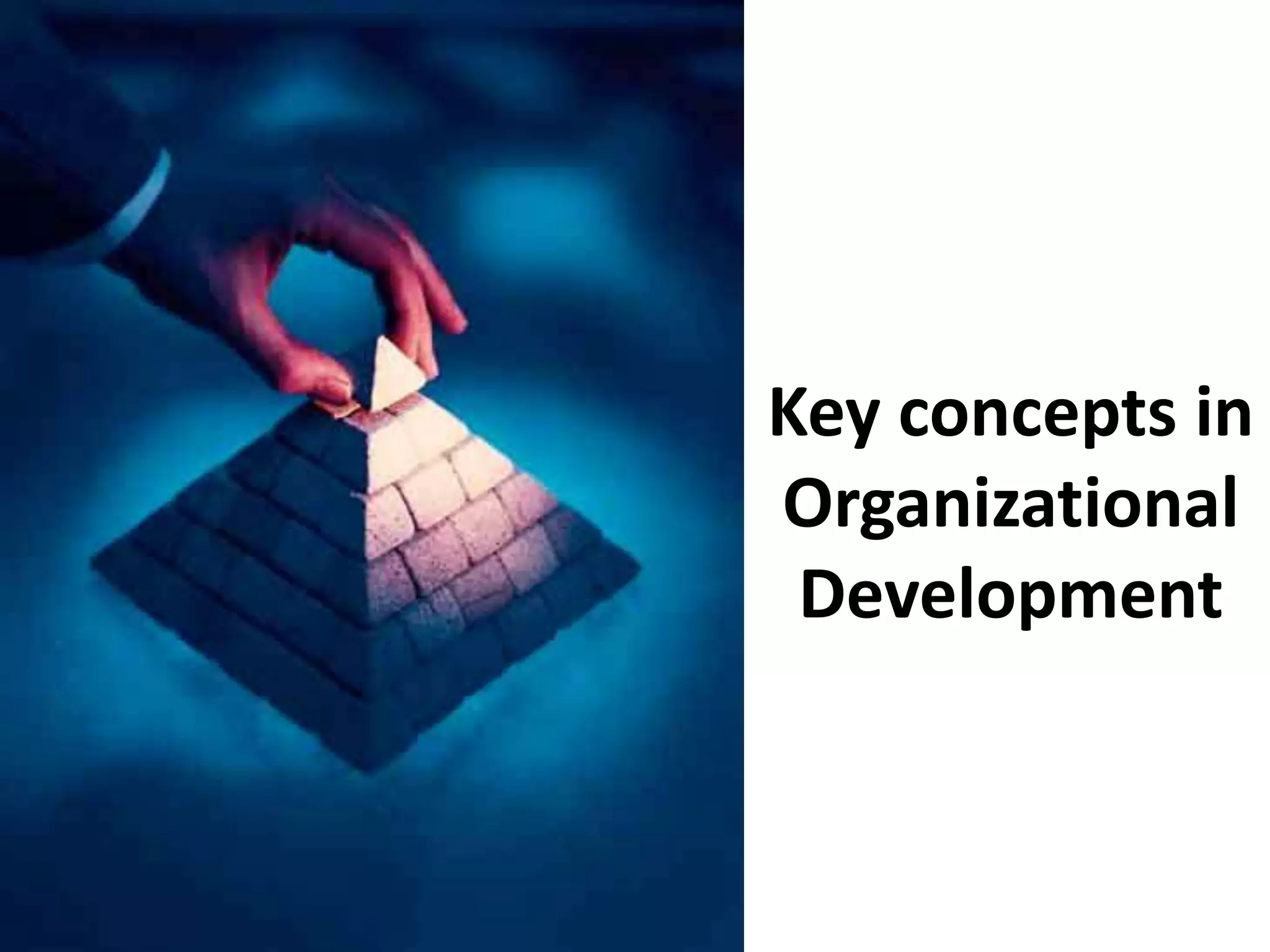 Key concepts in Organizational Development Organizational Change and ...