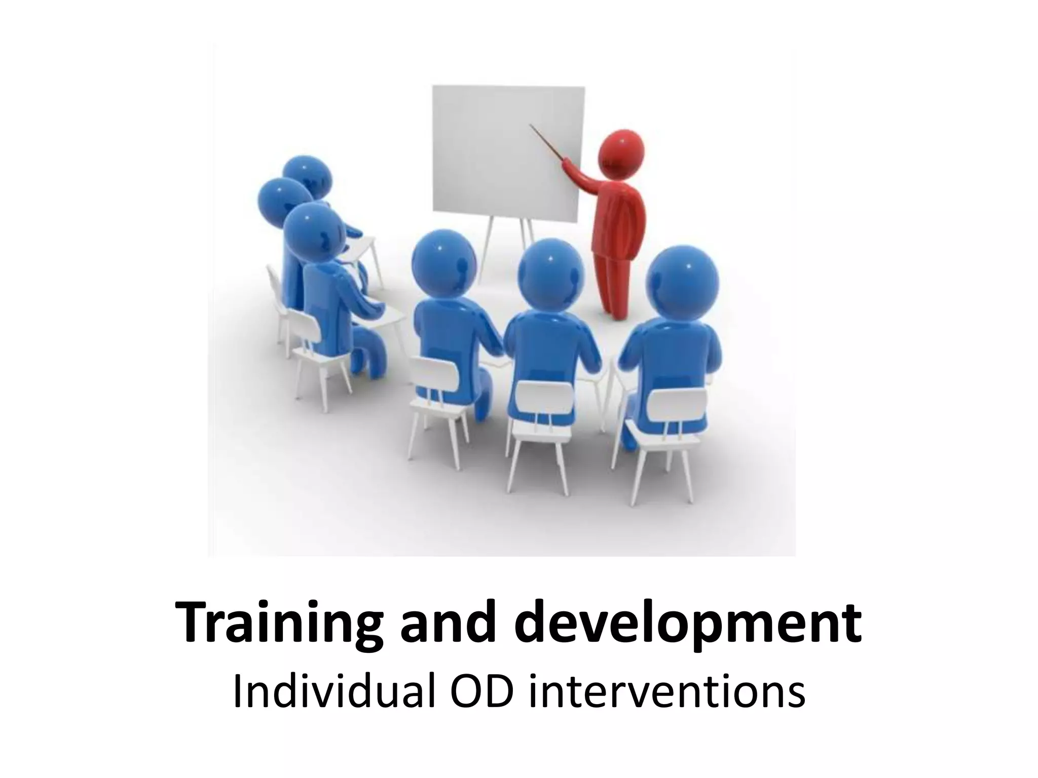 Training and development - Individual OD interventions - Organizational ...