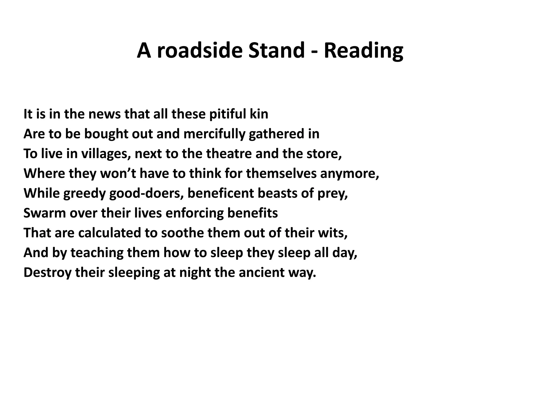 5. a roadside stand | PPTX