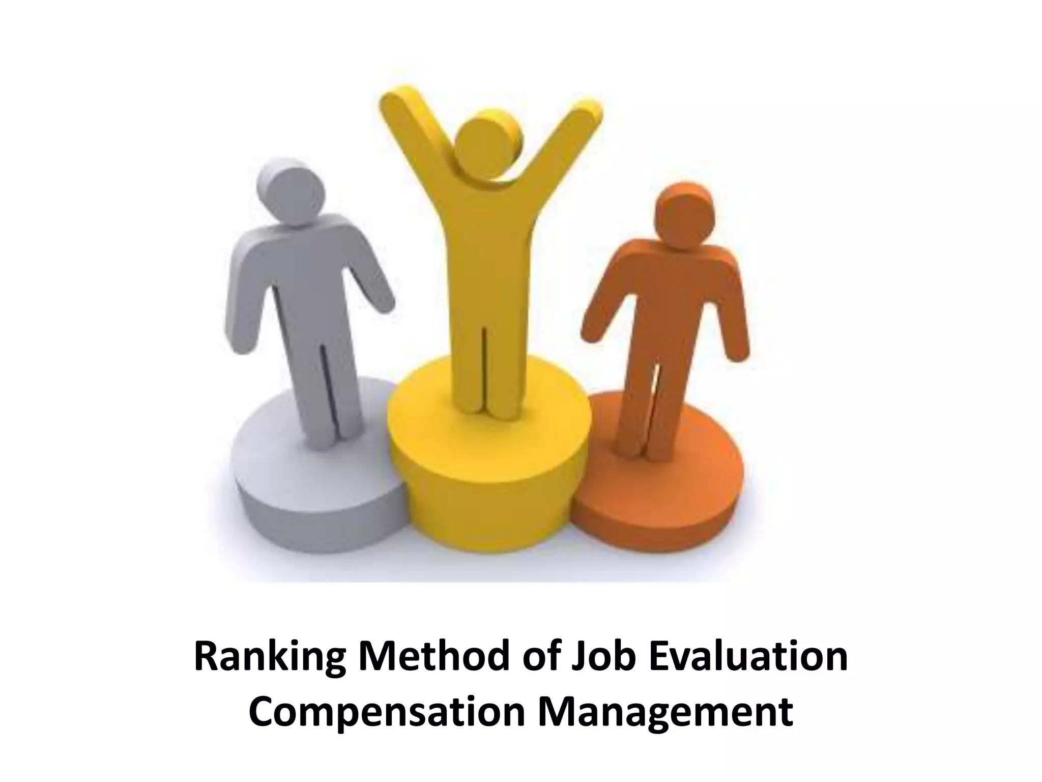 Ranking method of job evaluation - compensation management - Manu ...