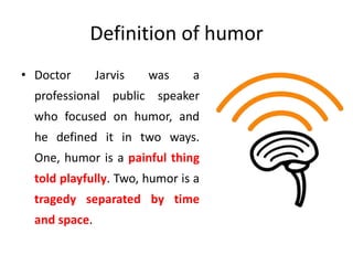 Definition of humor - public speaking skills - Manu Melwin Joy | PPT