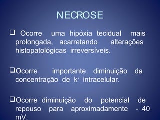 5.isquemia, lesão isquêmica e necrose isquêmica | PPT