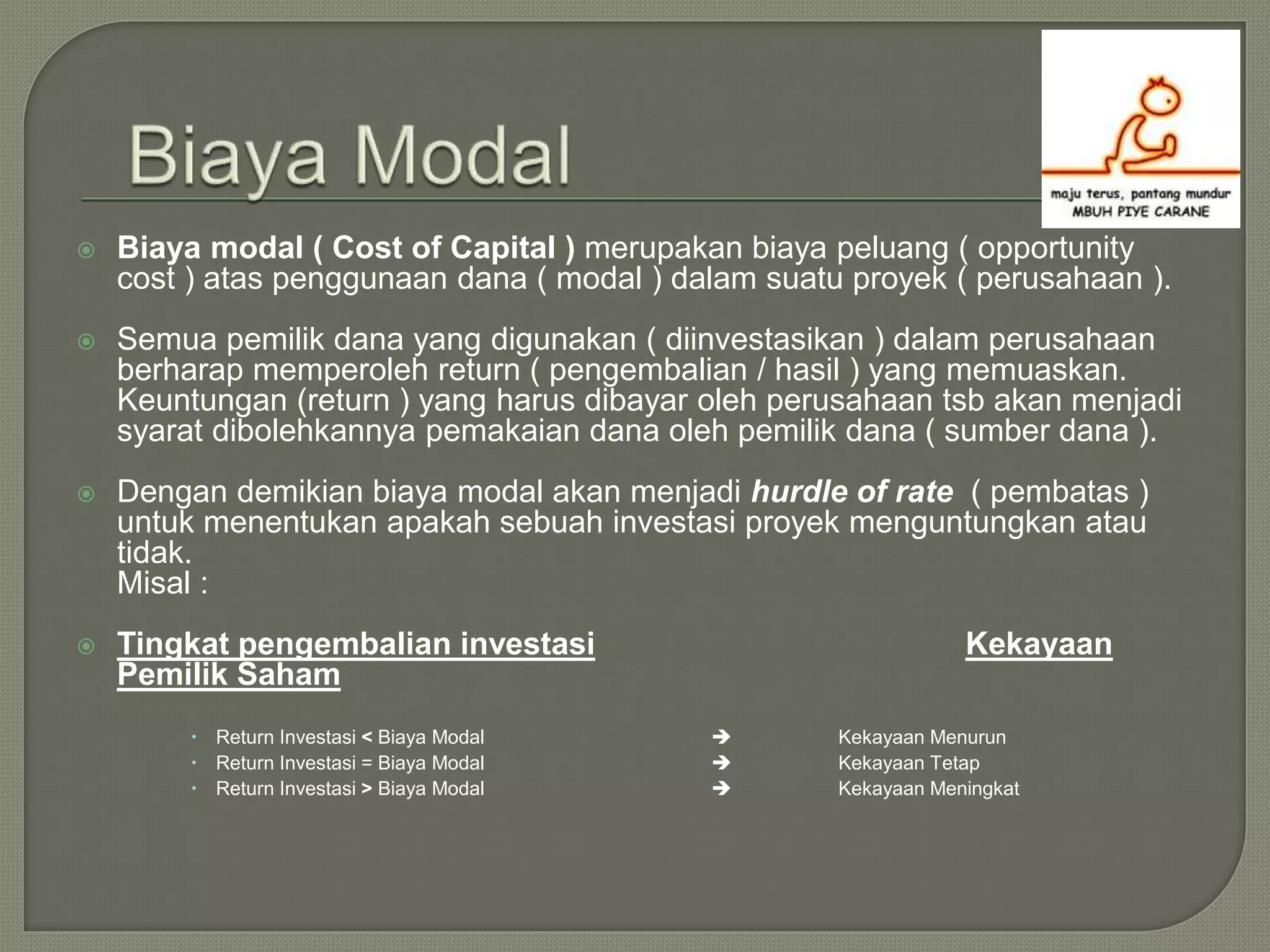 5. biaya modal | PPTX