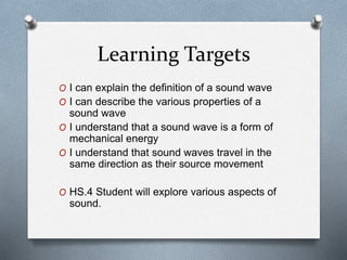 Sound Waves | PPTX