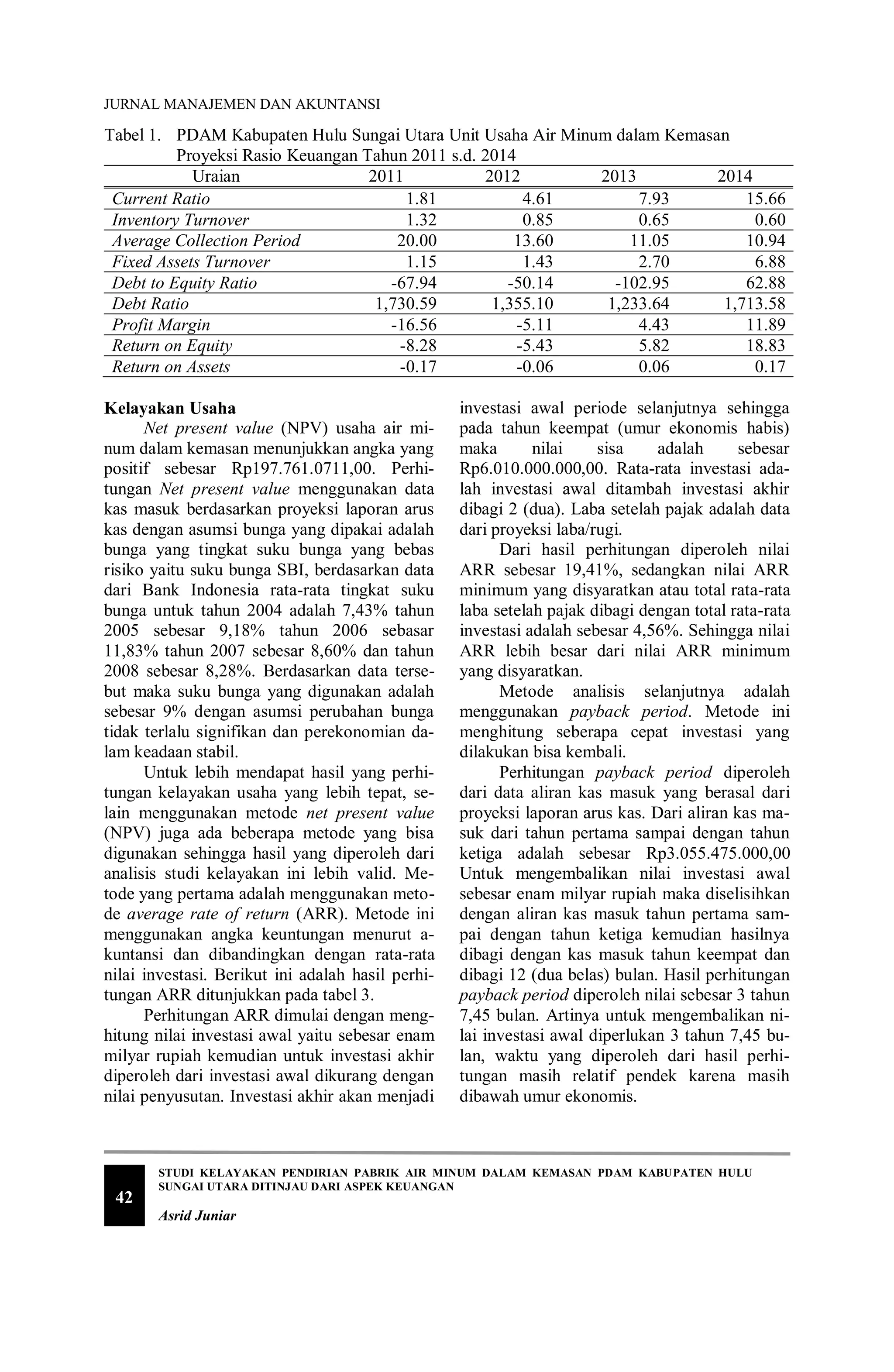 5.studi kelayakan pendirian pabrik air minum dalam kemasan (1) | PDF