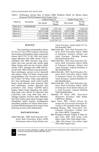 5.studi kelayakan pendirian pabrik air minum dalam kemasan (1) | PDF