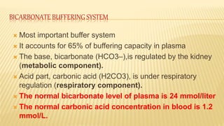 5.sakina respiratory regulation of ph | PPTX