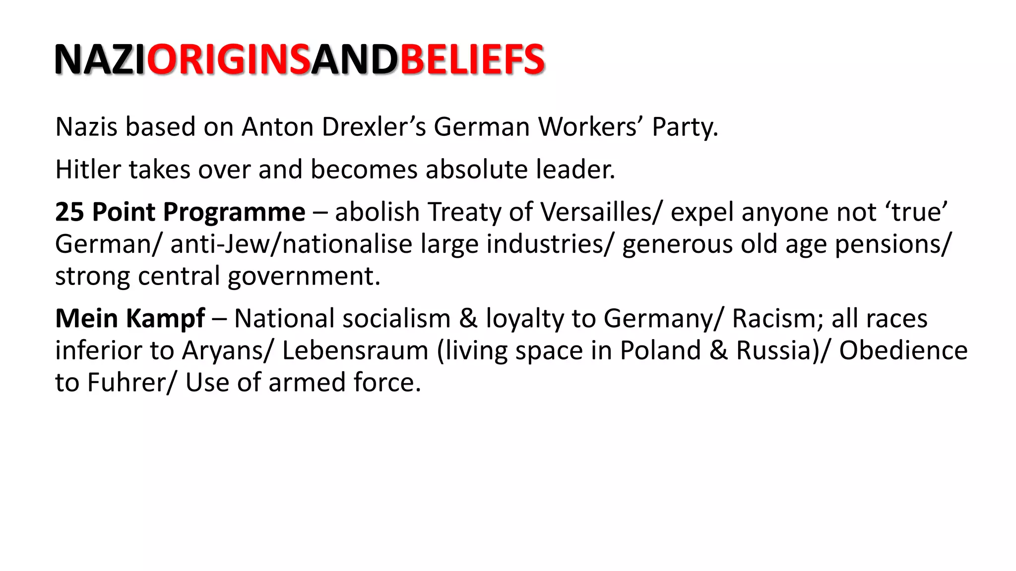 CAMBRIDGE IGCSE HISTORY REVISION 5 GERMANY AND WEIMAR REPUBLIC 1919 ...