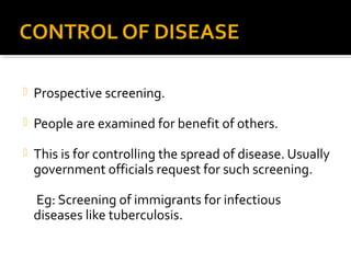 Uses of Screening | PPT