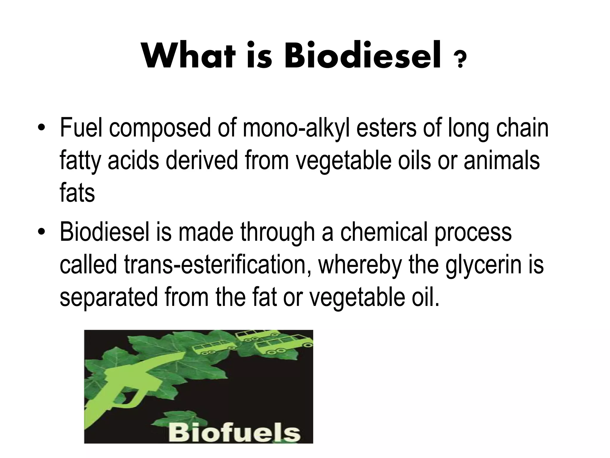 Biodiesel | PPTX