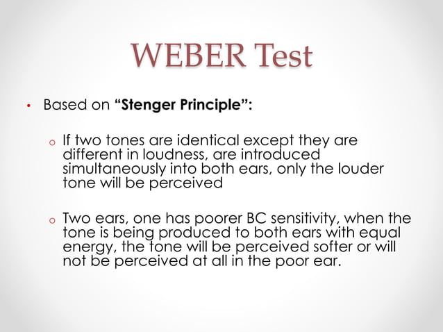 Tuning fork test | PPTX | Ear, Nose and Throat Conditions | Diseases ...