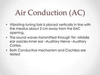 Tuning fork test | PPTX