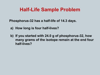5.8 Nuclear Stability and Half-Life | PPT