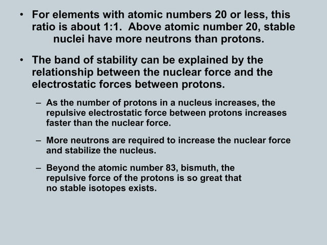 5.8 Nuclear Stability and Half-Life | PPT