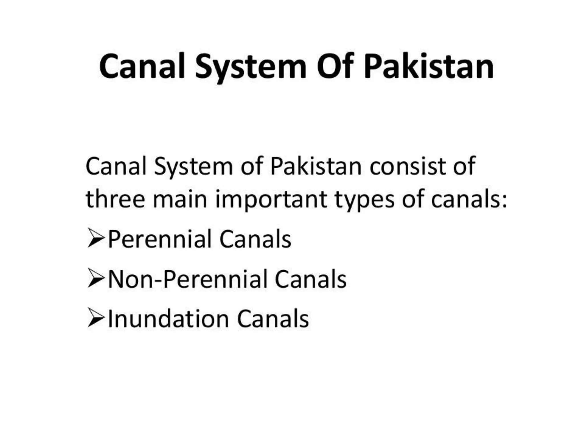 5.Canal irrigation system of pakistan A Lecture By Mr. Allah Dad Khan ...