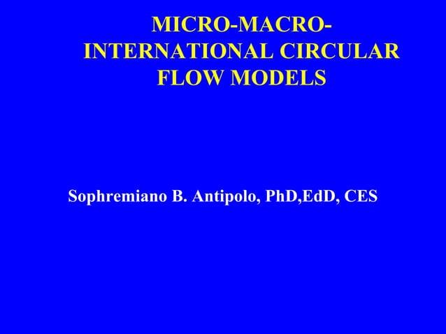 5. micro macro-international circular flow models | PPT