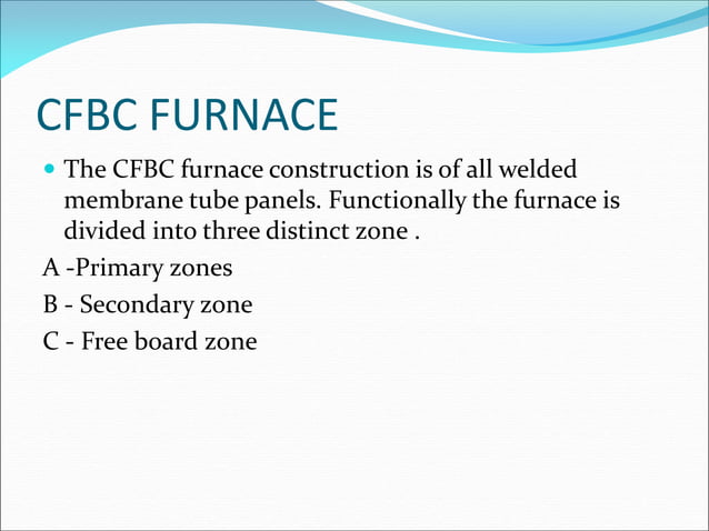 Presentation on CFBC Boilers | PDF