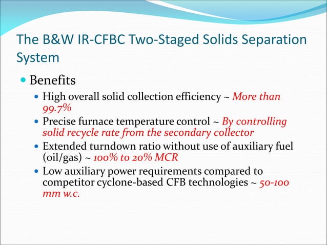 Presentation on CFBC Boilers | PDF