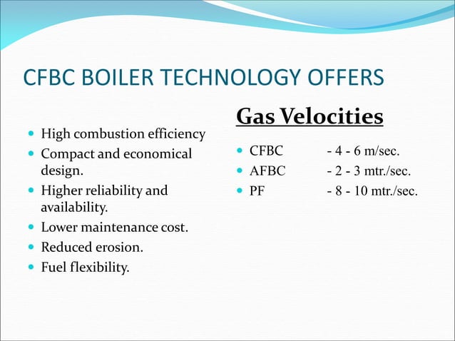 Presentation on CFBC Boilers | PDF