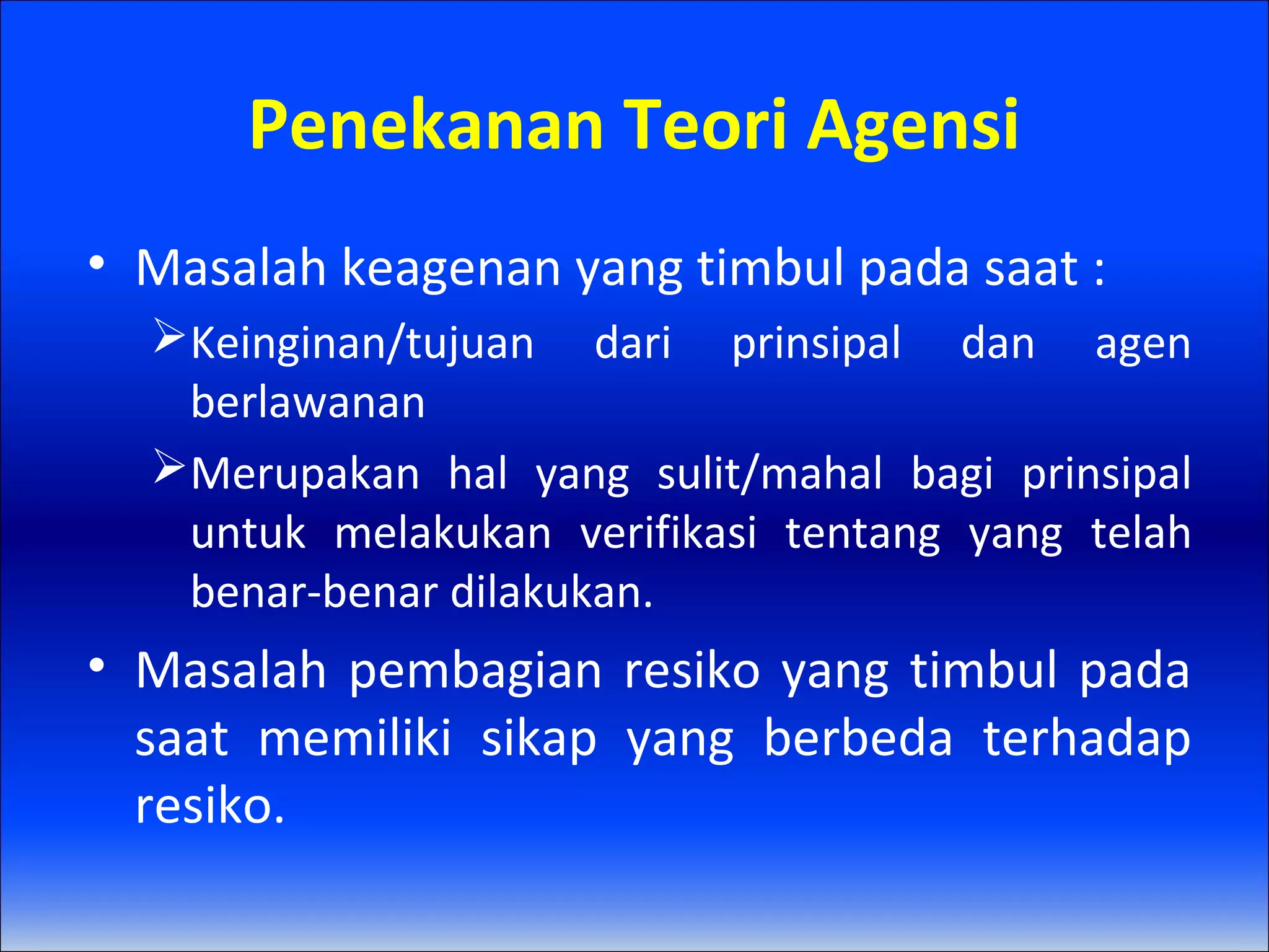 5.agency theory | PPT