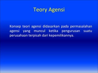 5.agency theory | PPT