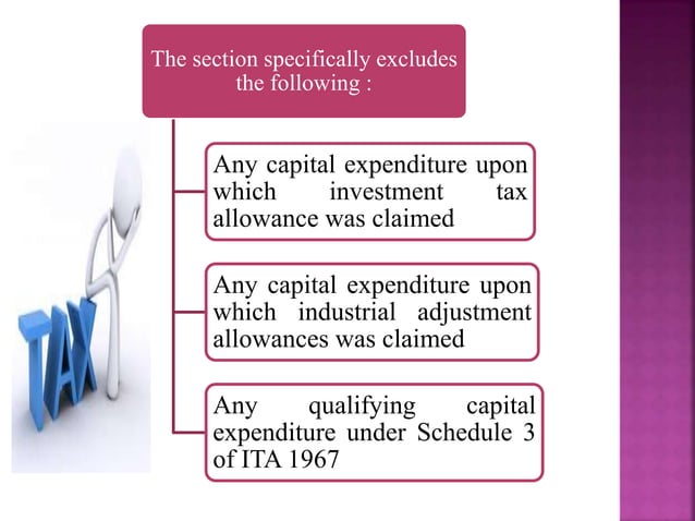 Export Incentive, Infrastructure Allowance, Double Deduction for ...