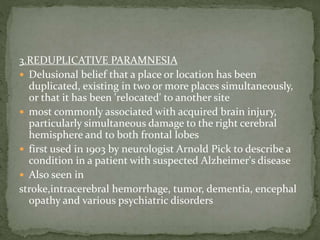 uncommon psychiatric disorders | PPTX