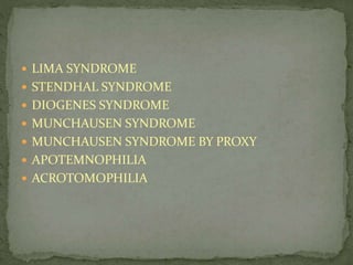 uncommon psychiatric disorders | PPTX