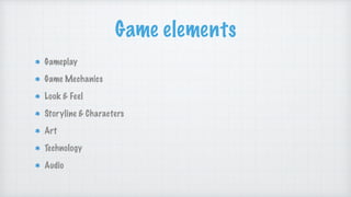 The basics of Game Design - How to design a video game | PPT