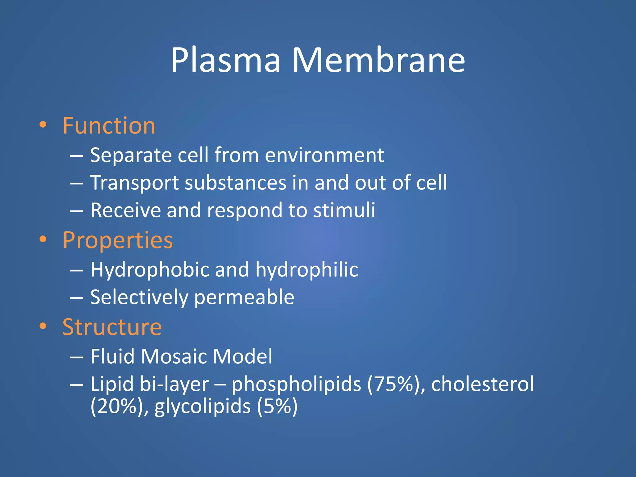 5. Cell Membrane and Membrane Transport | PPTX