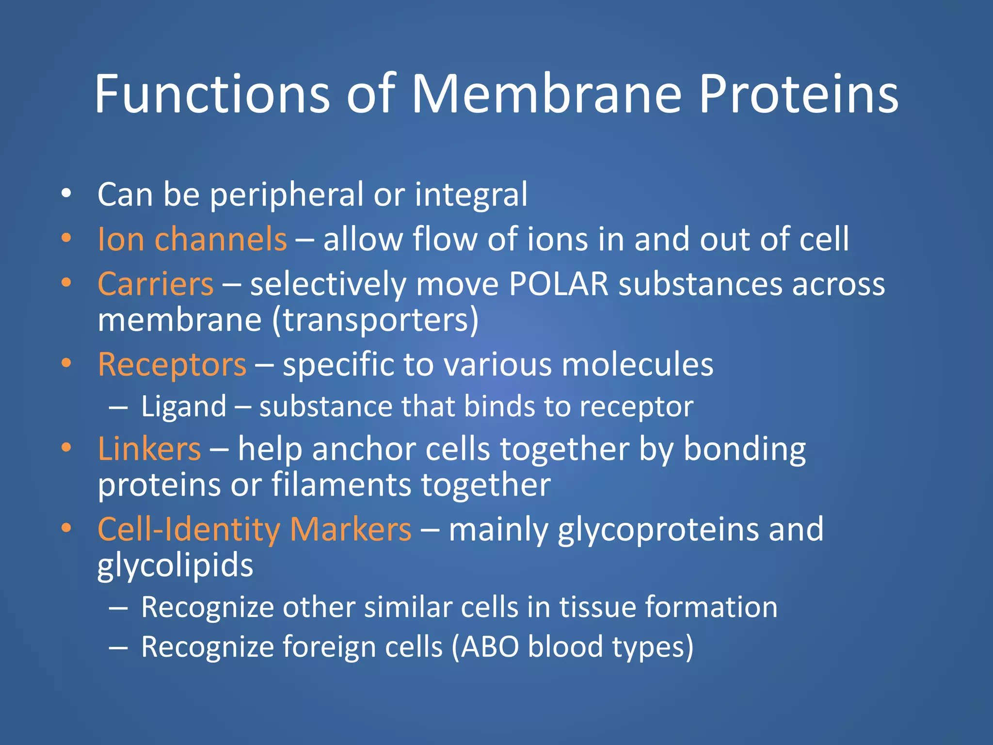 5. Cell Membrane and Membrane Transport | PPTX