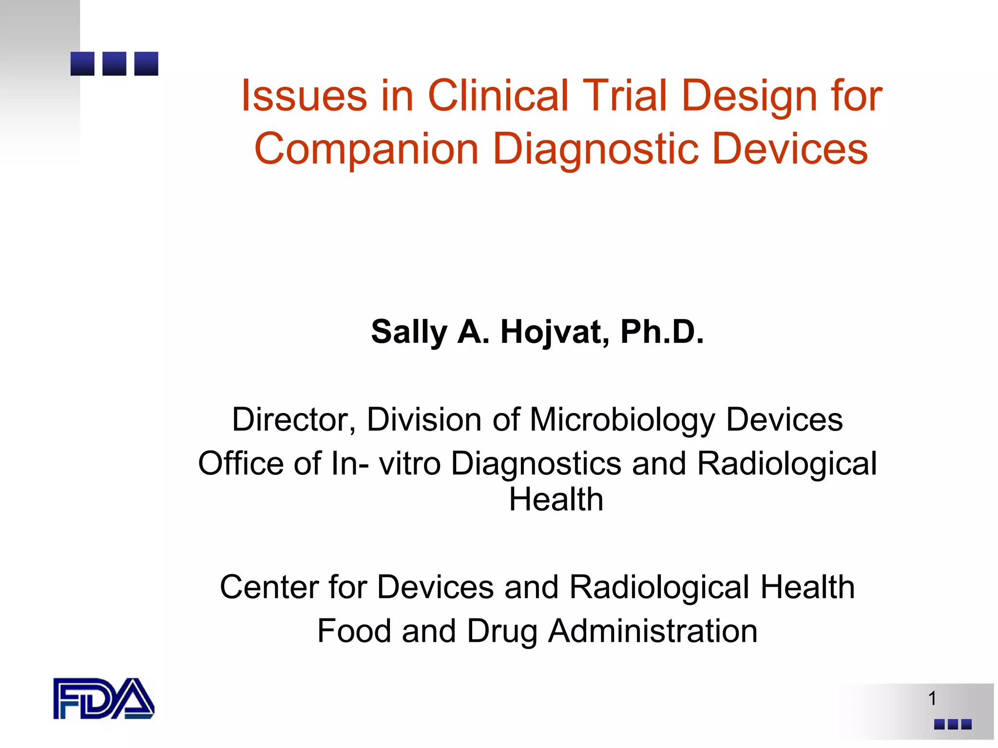 FDA 2013 Clinical Investigator Training Course: Issues in Clinical ...