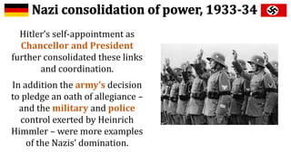 Consolidation of Nazi Power - gleichschaltung of fronts and party ...