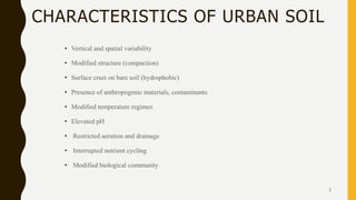 Urban soil | PPTX