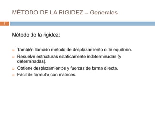 5.1 Método de la rigidez - Generales | PPTX