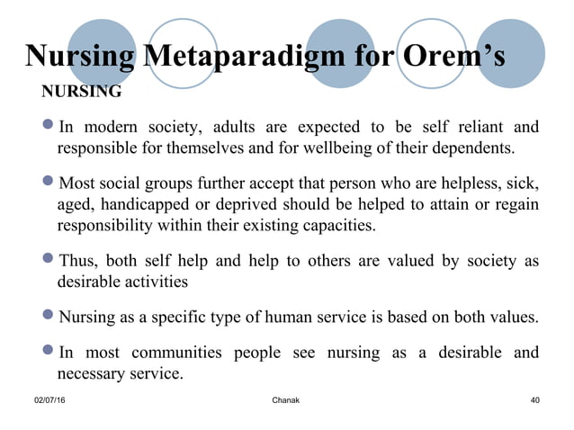 Orem Theory | PPT | Parenting Babies and Toddlers | Parenting