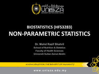 5. Non parametric analysis | PDF
