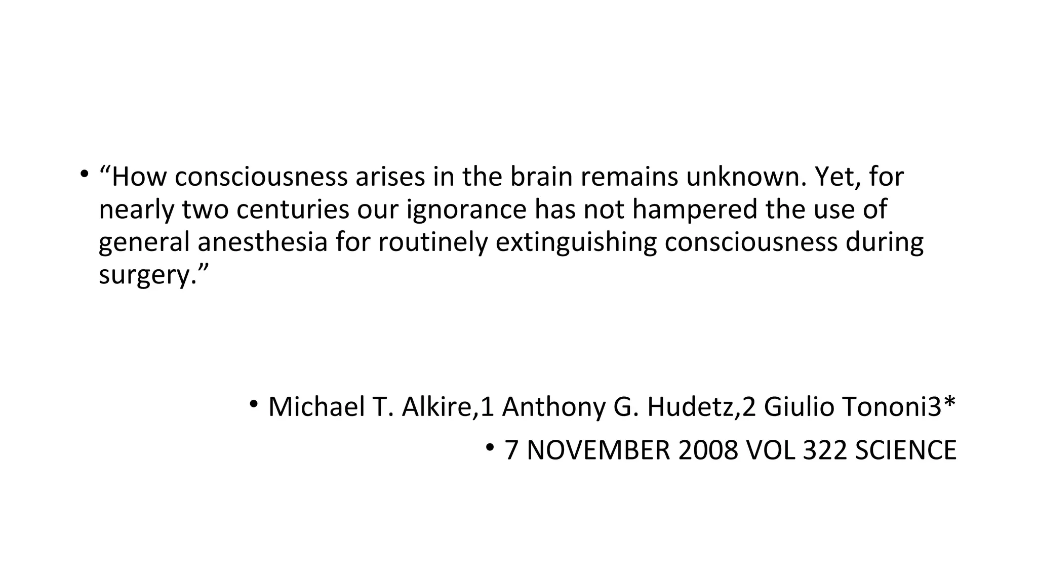 5. thomas lew how anaesthetic works (and why knowing matters) | PPT ...