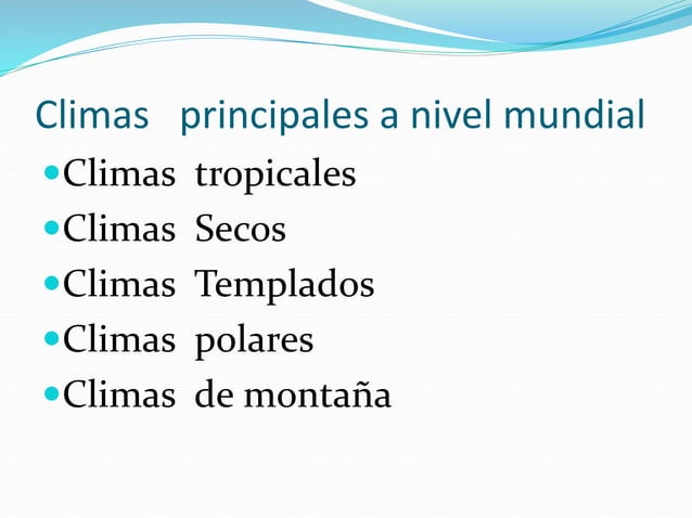 5 Los Climas Del Mundo Ppt