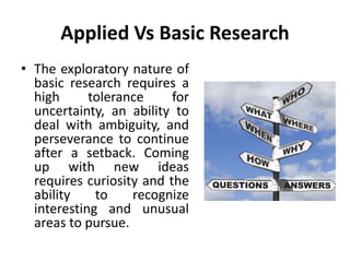 Applied vs basic research - Research Methodology - Manu Melwin Joy | PPT