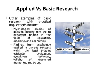 Applied vs basic research - Research Methodology - Manu Melwin Joy | PPT