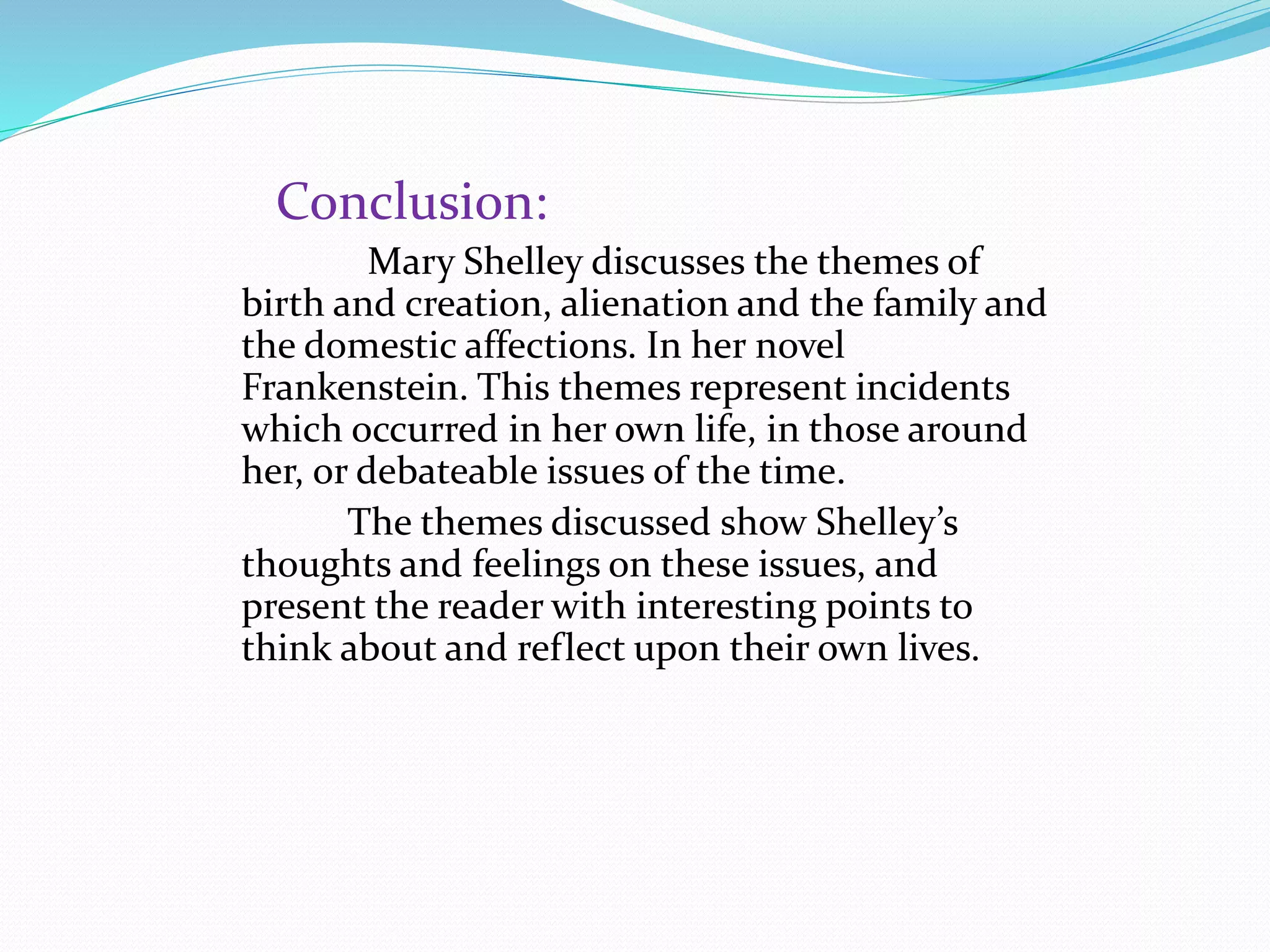 Themes of Frankenstein | PPTX