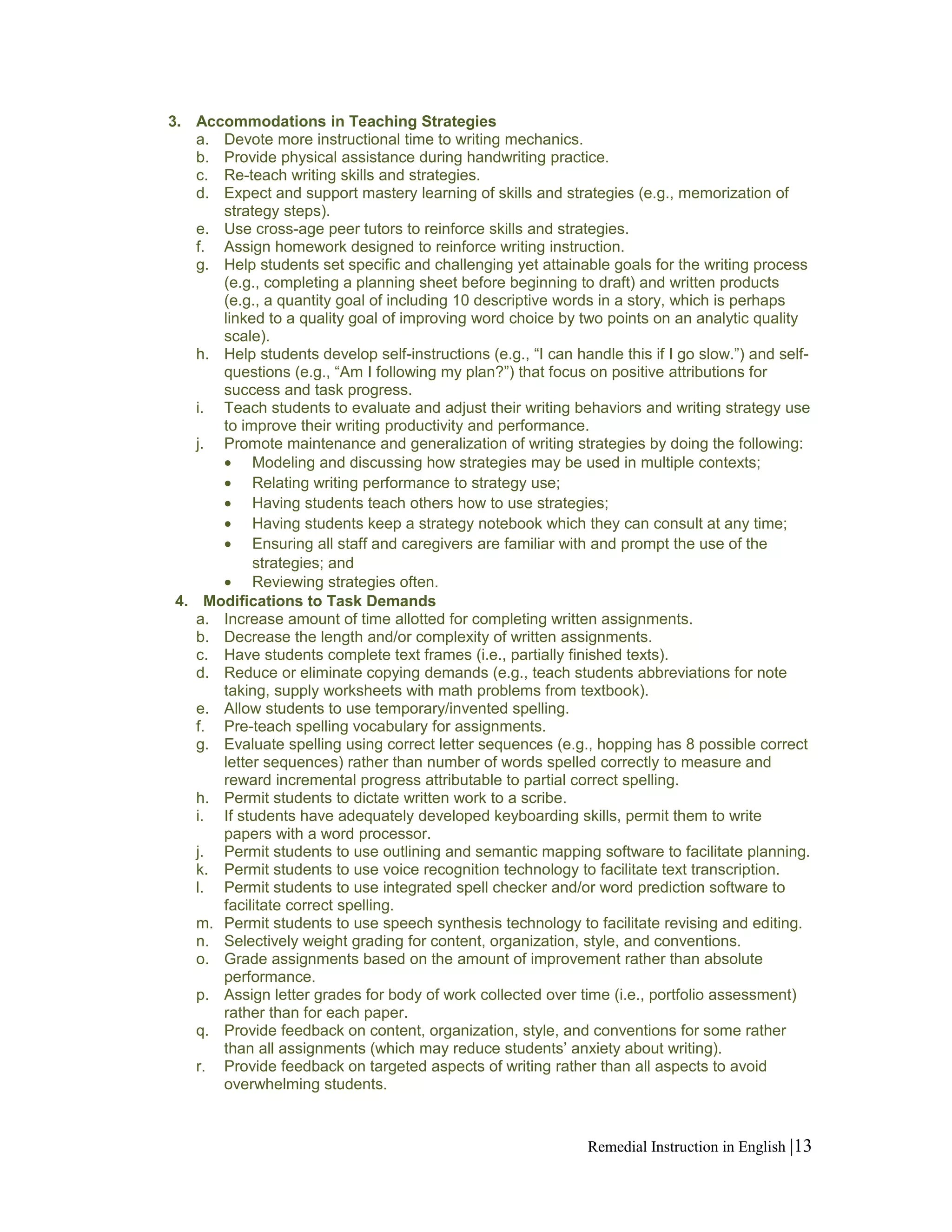 Remedial English Instruction (5 of 16) | DOC