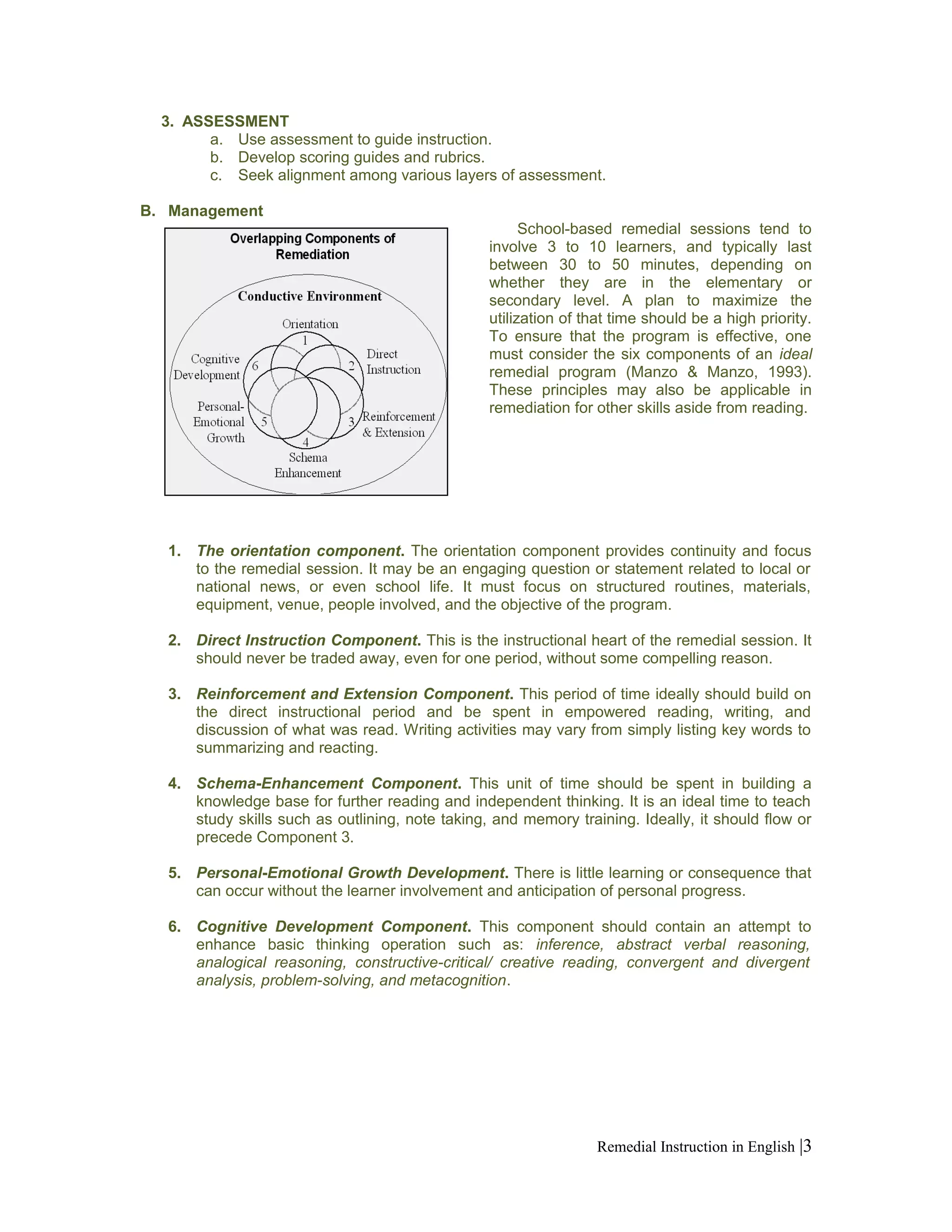 Remedial English Instruction (5 of 16) | DOC