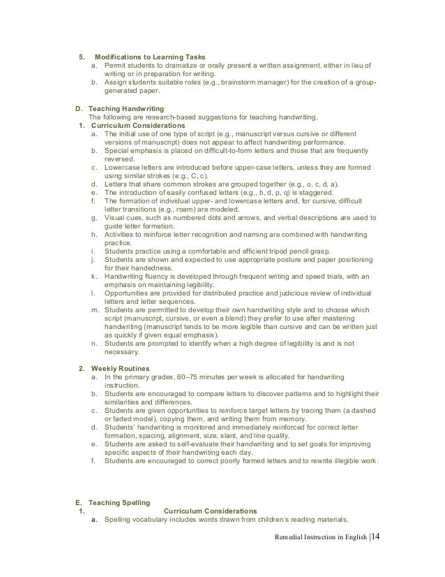 Remedial English Instruction (5 of 16)