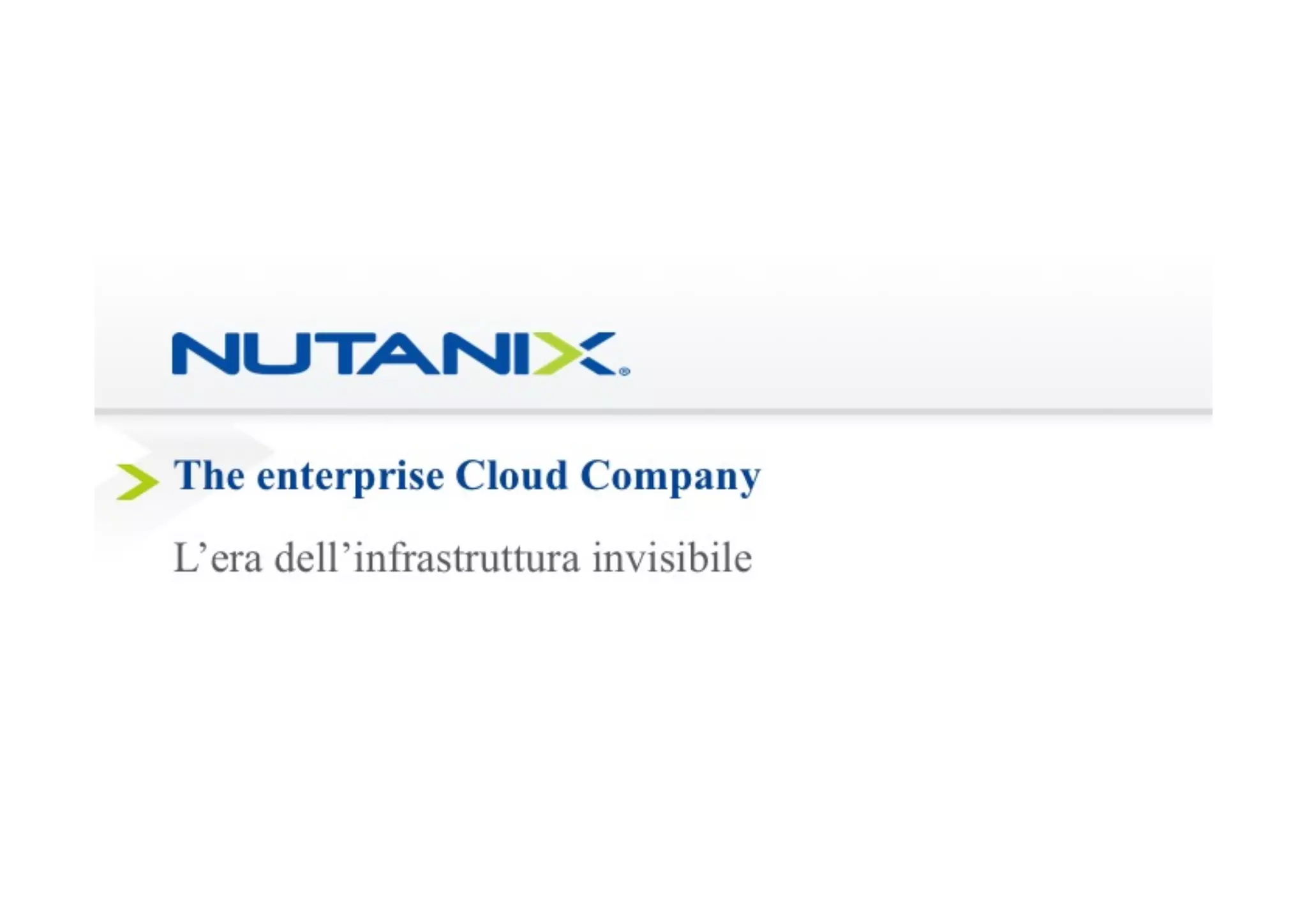 Nutanix, the enterprise Cloud company | PDF